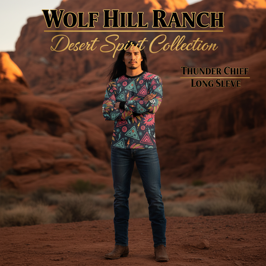 Thunder Chief Long Sleeve | Desert Spirit Collection | Wolf Hill Ranch ...